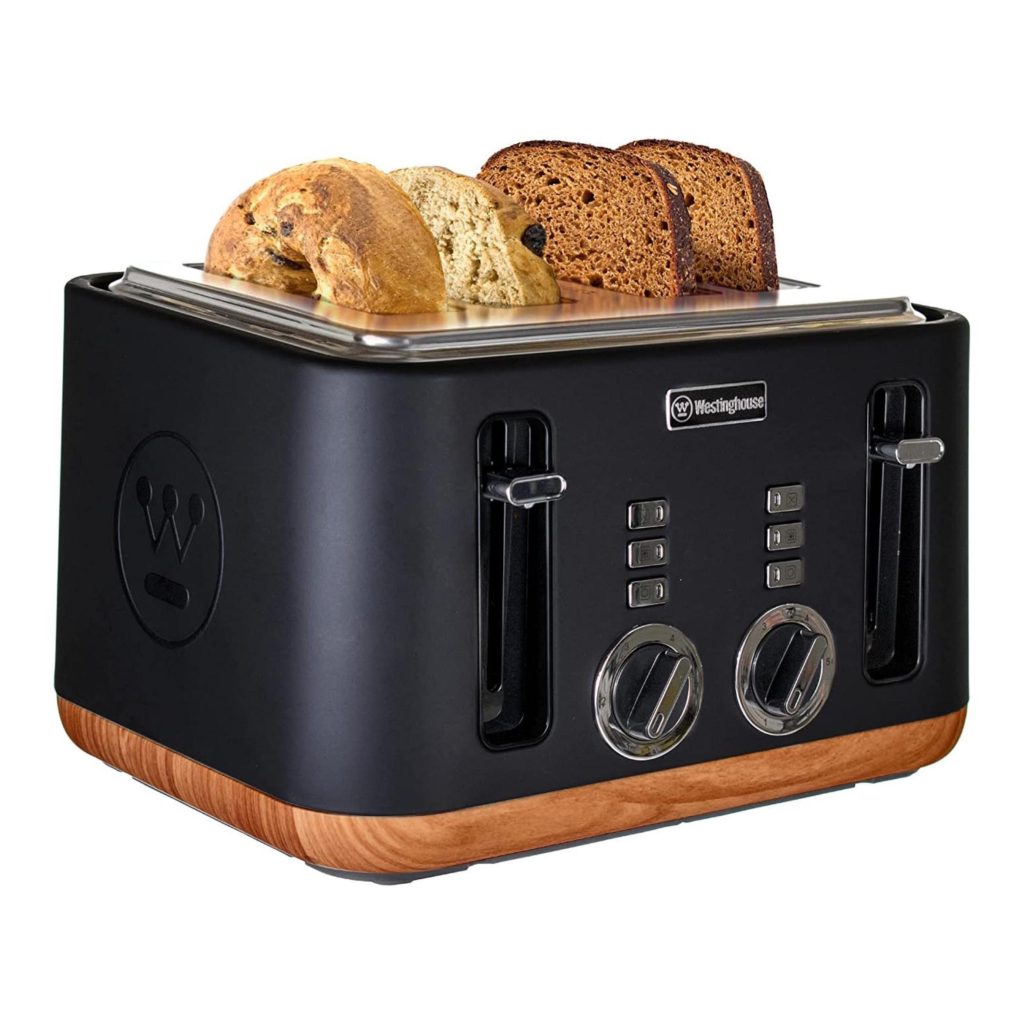 4 Slice Toaster - Faux Wood - KitchenAirs